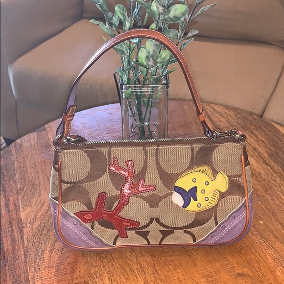Coach | Bags | Coach Signature Under The Sea Purseclutchbag | Poshmark